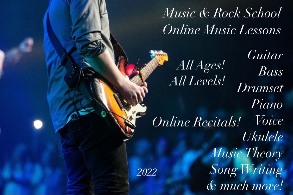 Music and Rock School – All AGES! ALL LEVELS! START MUSIC LESSONS TODAY!